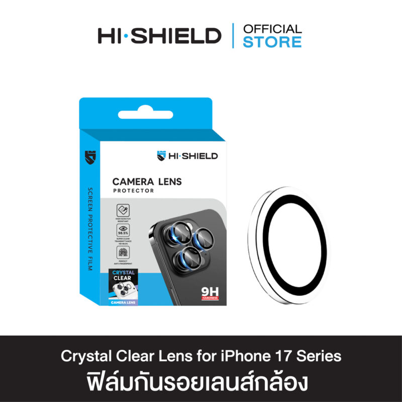 HI-SHIELD Crystal Clear Lens iPhone – ฟิล์มกันรอยเลนส์กล้อง [iPhone17 ...