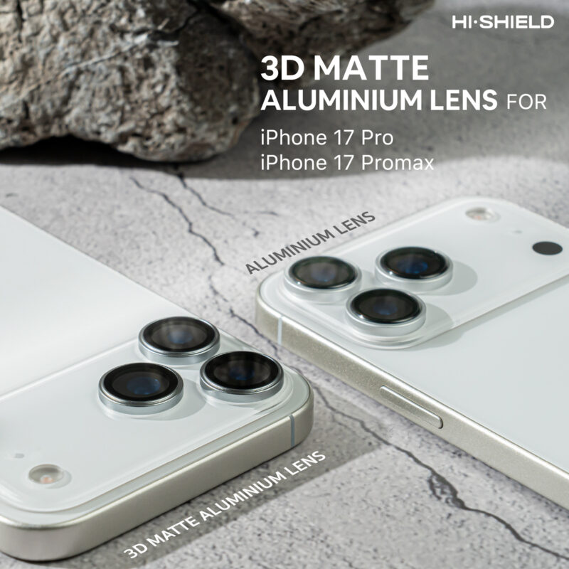 [ฟิล์มกล้อง iPhone 17Pro/ProMax] HI-SHIELD กระจกกันเลนส์กล้อง 3D Matte ...